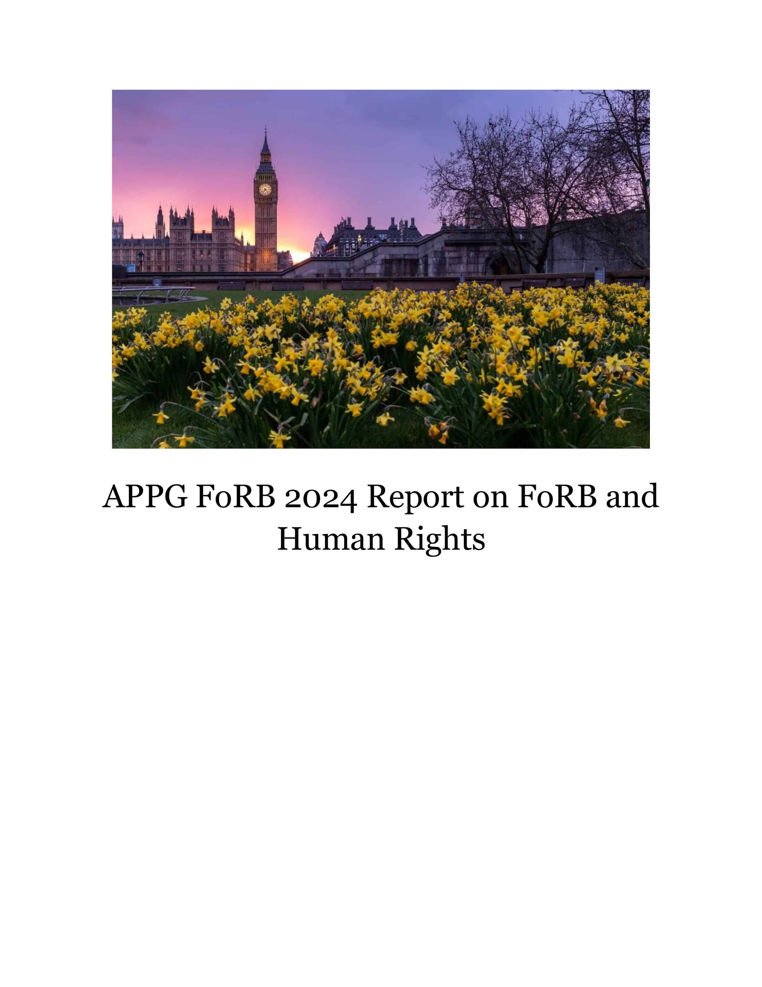 APPG FoRB 2024 Annual Report - APPG for International Freedom of ...